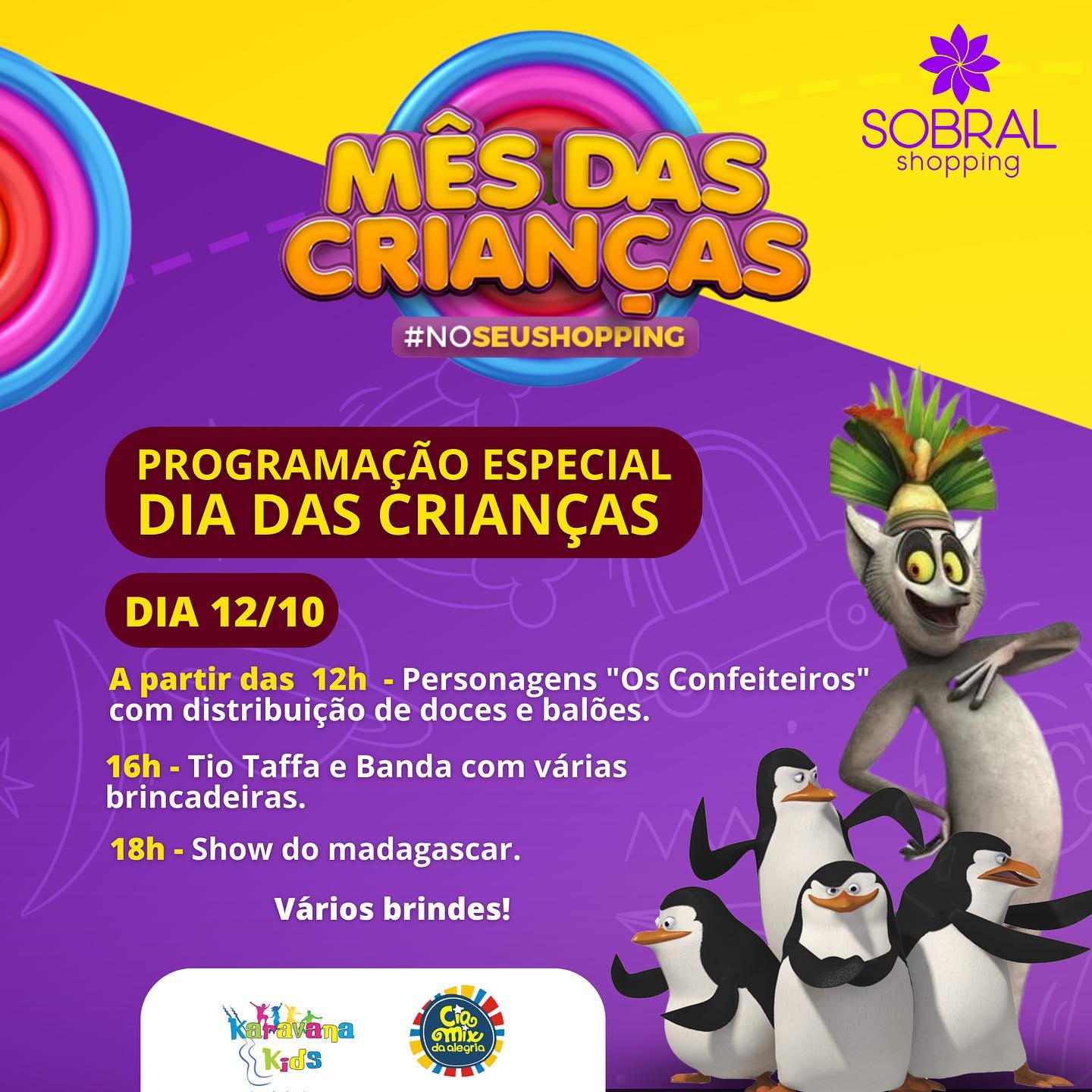 Sobral Shopping terá programação especial no Dia das Crianças | Sobral ...