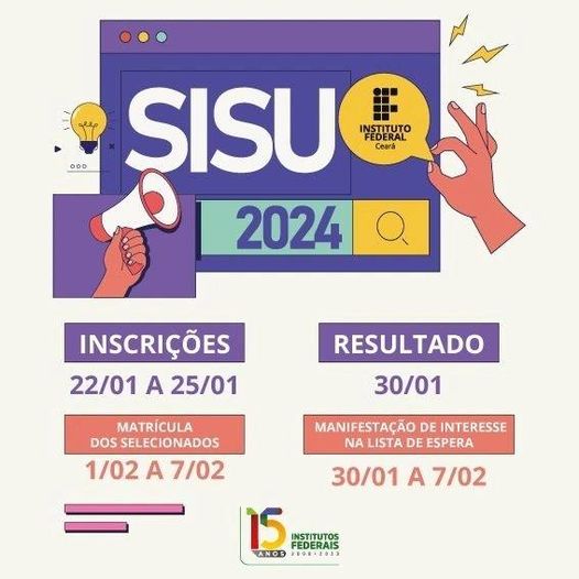 IFCE informa as principais datas do Sisu 2024 | Sobral em Revista